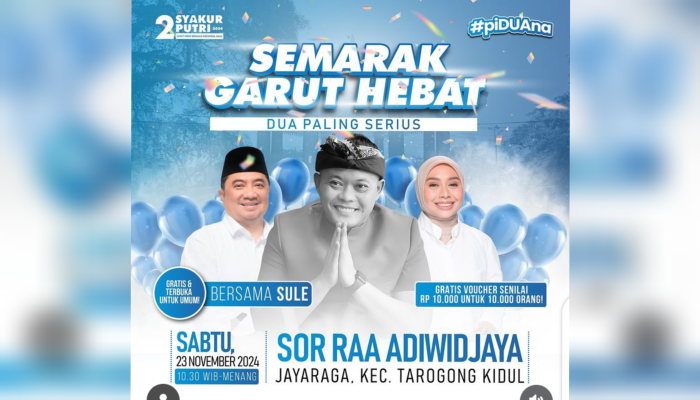 Kampanye Akbar Syakur-Putri 2024: Gratis, Ada Sule, dan Festival Seru ...