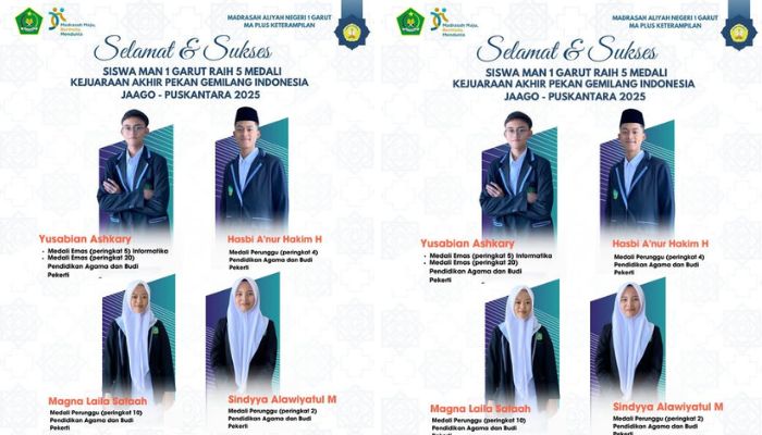 Siswa MAN 1 Garut Borong 5 Medali di Kejuaraan Nasional JAAGO ...